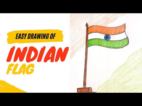 HOW TO DRAW INDIAN FLAG//EASY DRAWING - YouTube