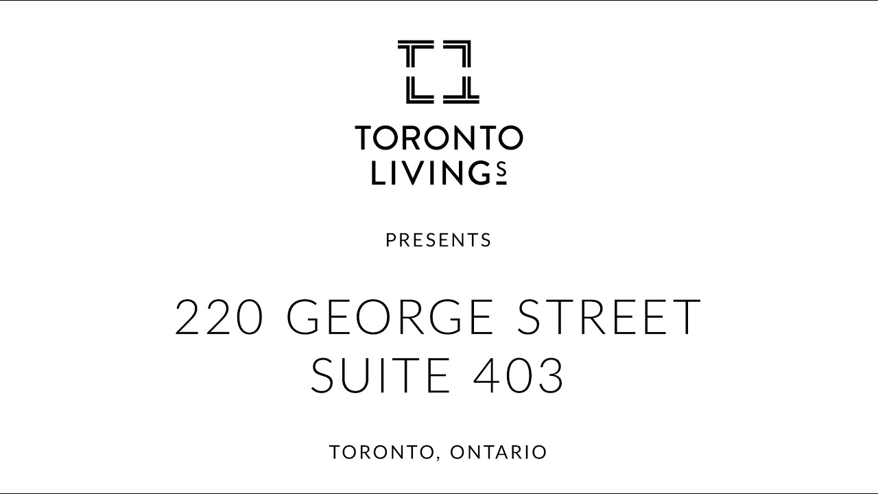 220 George Street Suite 403 | Shuter & Jarvis | Toronto - YouTube