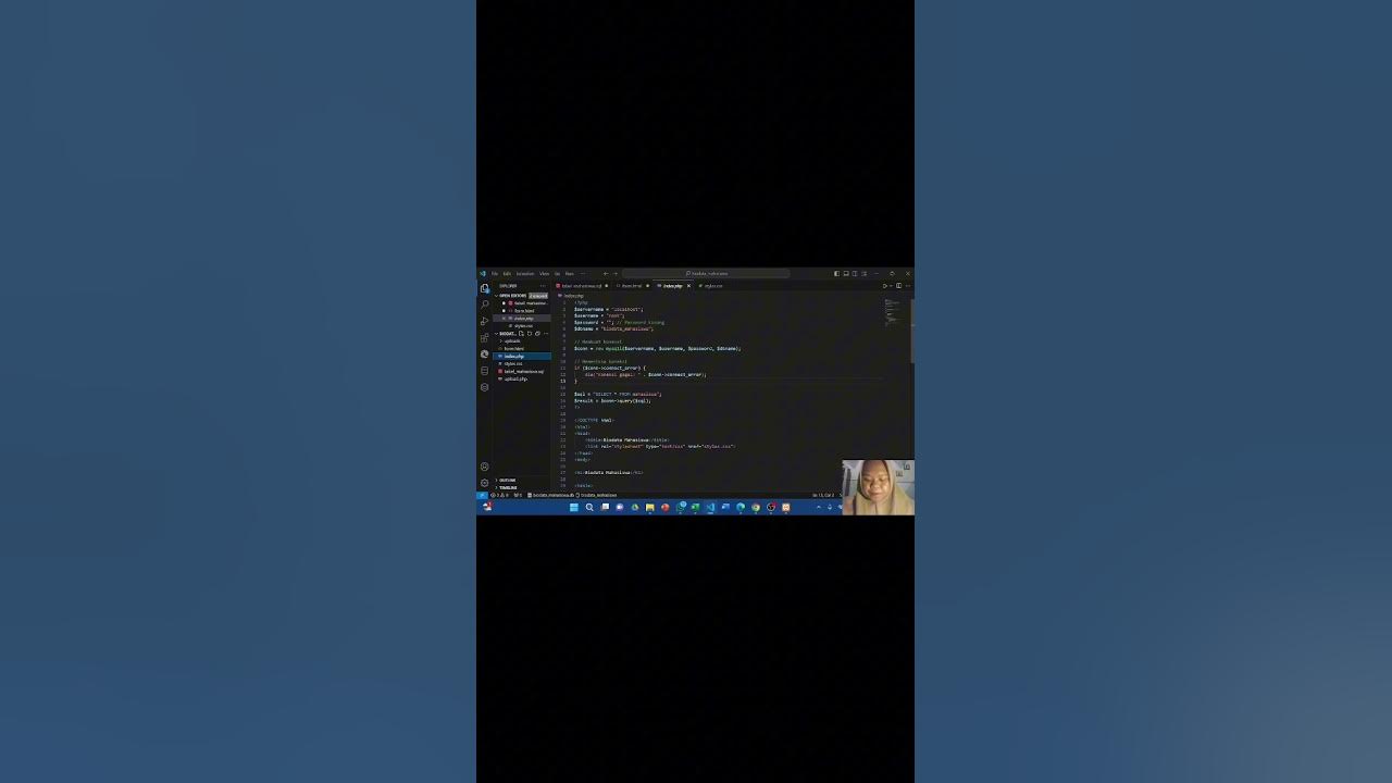 MEMBUAT DATABASE DAN PEMROGRAMAN “BIODATA MAHASISWA” - YouTube