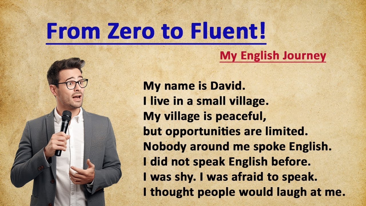 How I Learned English from Zero | Motivational English Story for Beginners Speak English ...