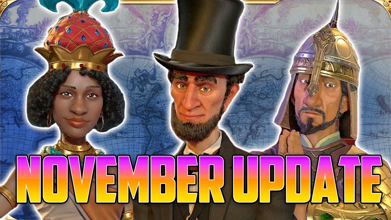 Three new Leaders are Here! Civ 6 November Update Analysis - YouTube