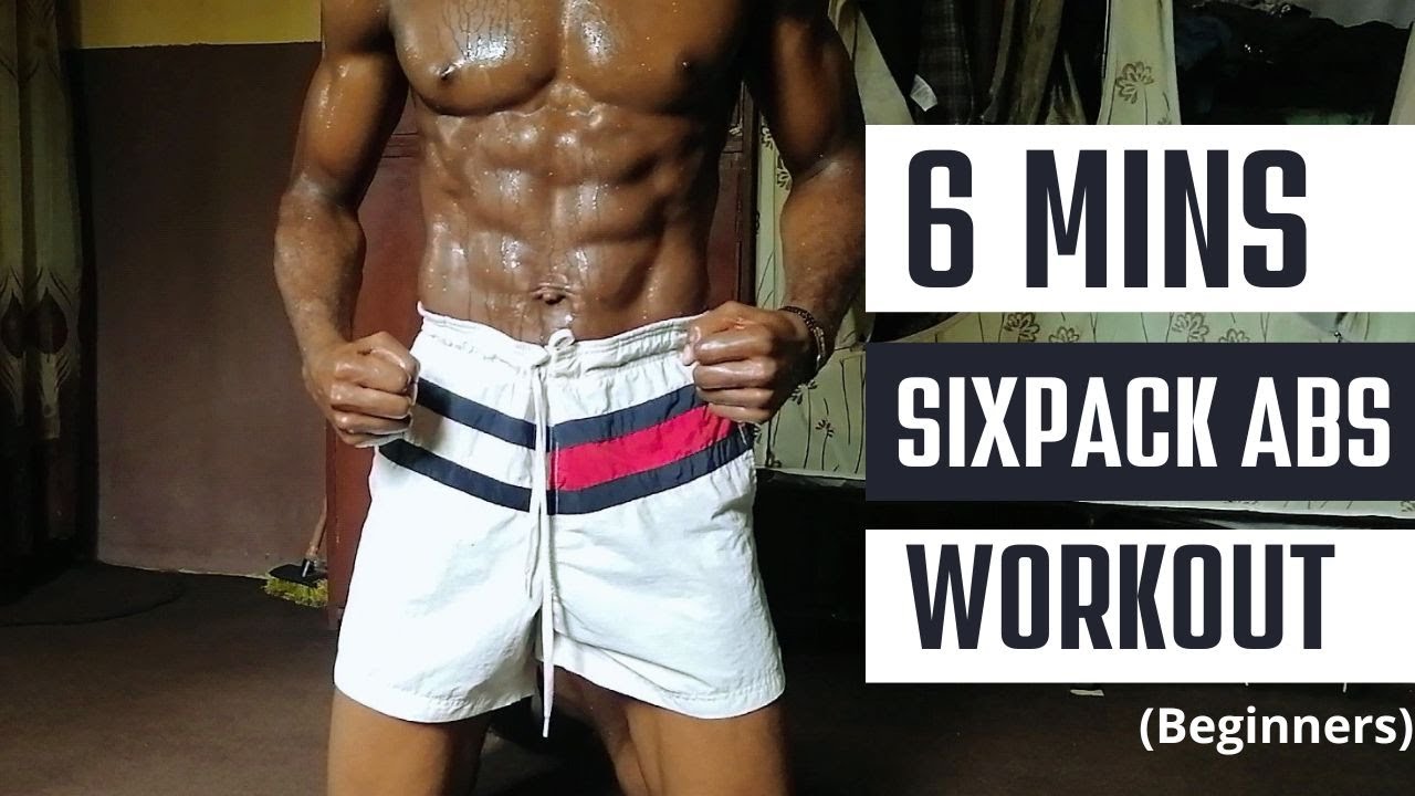 6 Mins Six-pack Abs Workout (Beginners) - YouTube
