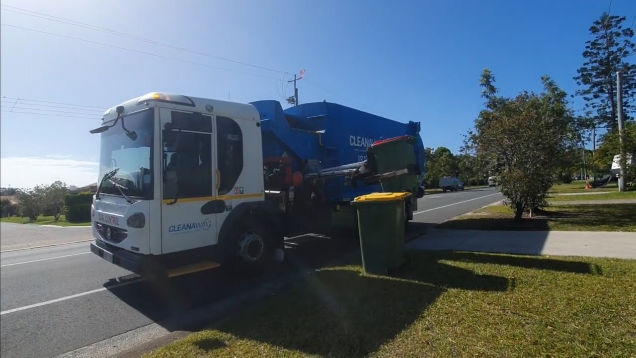 Garbage truck in Tewantin#cleanaway - YouTube
