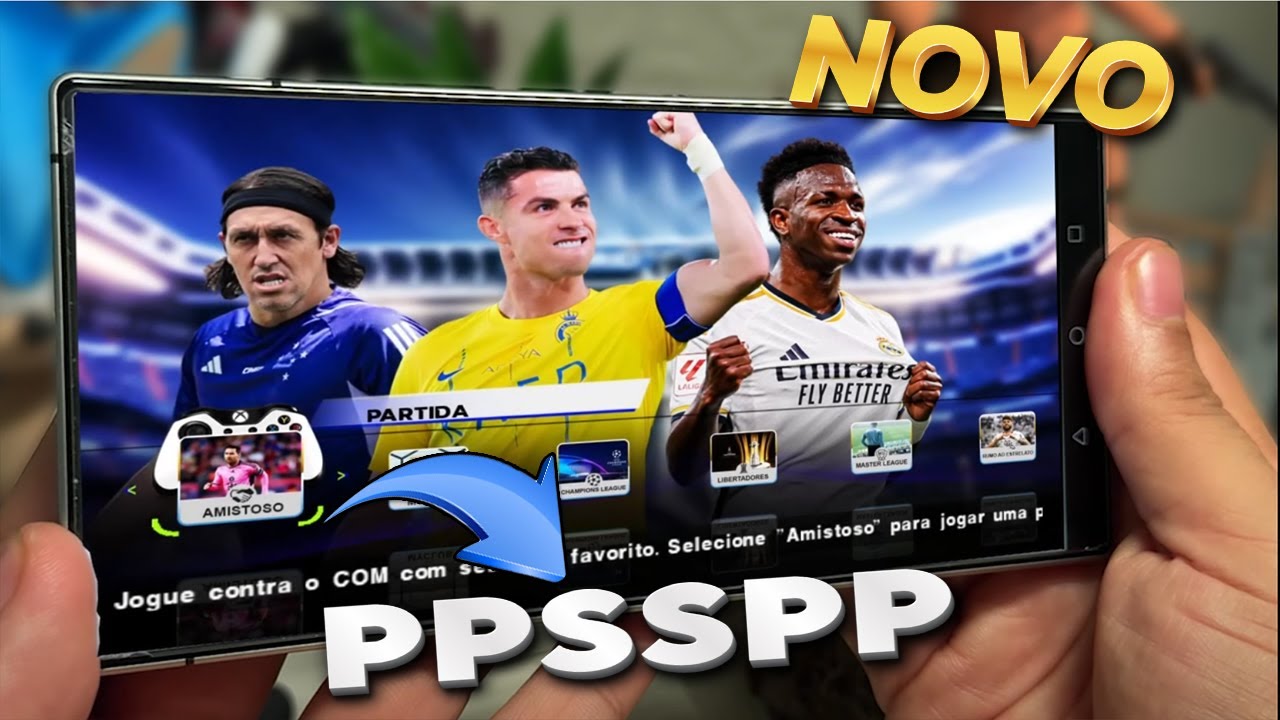 eFOOTBALL PES 2024 PARA I PPSSPP SUPER LEVE CELULAR ANDROID ATUALIZADO ...