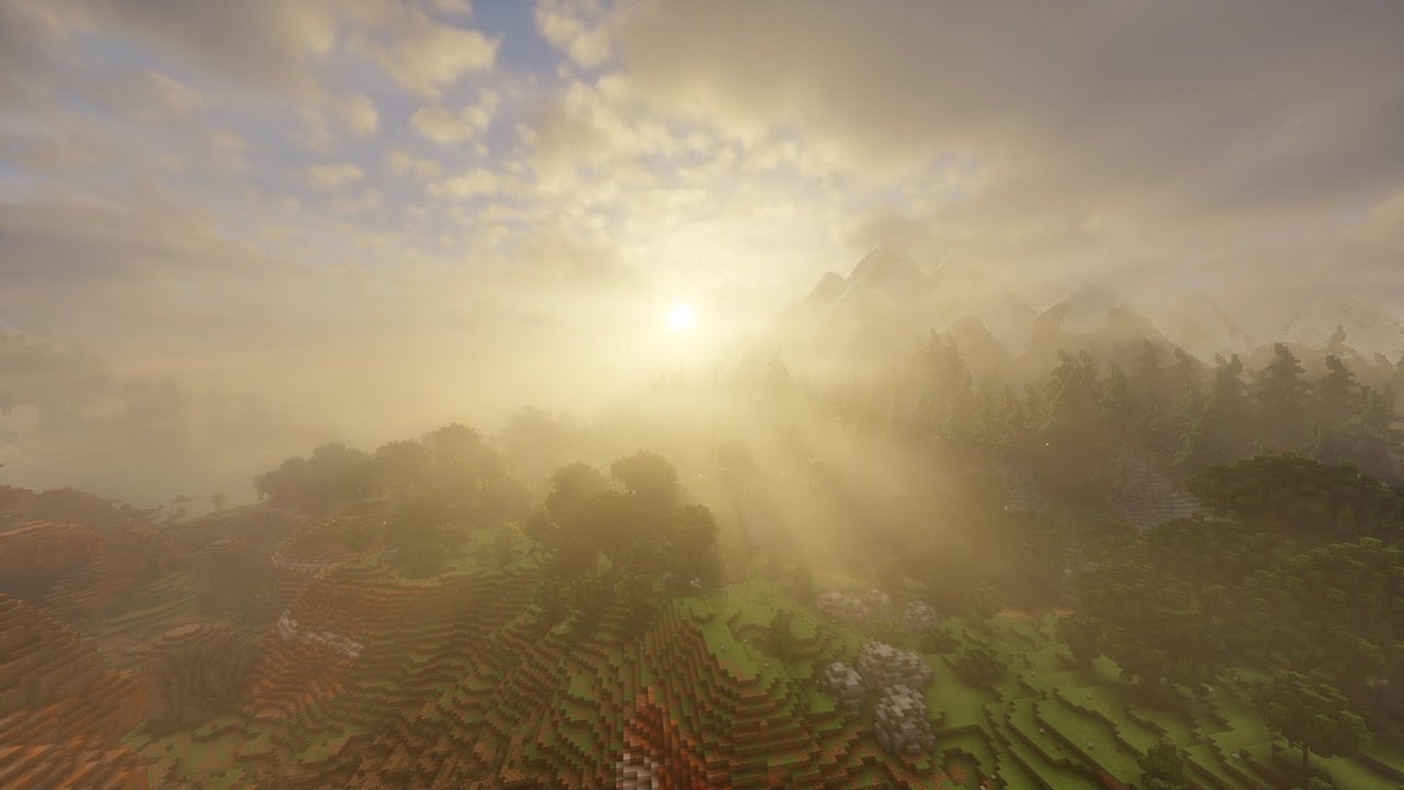 Distant Horizons + Iris Shaders on Arcania test - YouTube