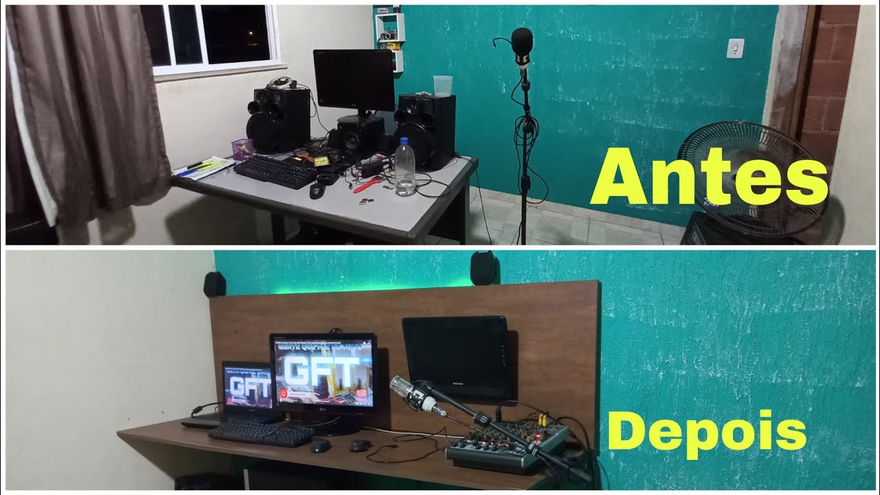 Como Montar um Painel com Bancada para Computador - YouTube