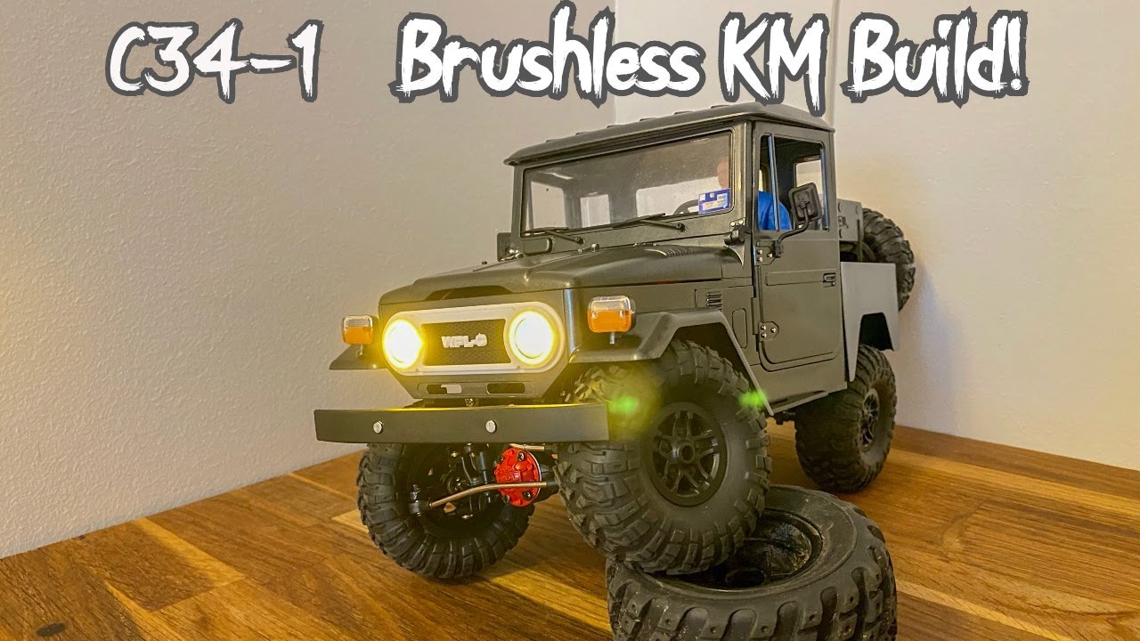 WPL C34-1! KM BRUSHLESS build! Monster crawler! - YouTube