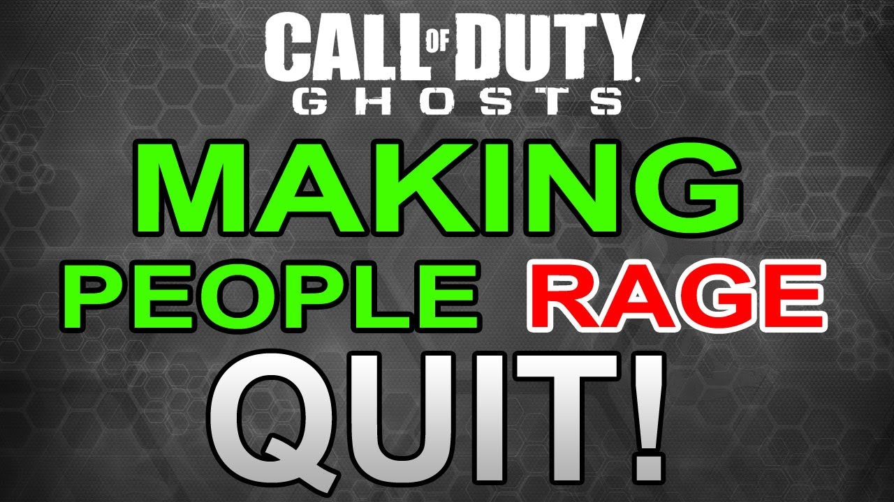 Call of Duty: Ghosts | Making People Rage Quit Dammit! - YouTube