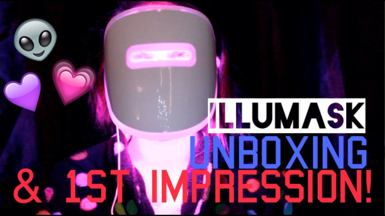 illuMask Anti-Acne Light Therapy Mask Unboxing & First Impression | Amy ...