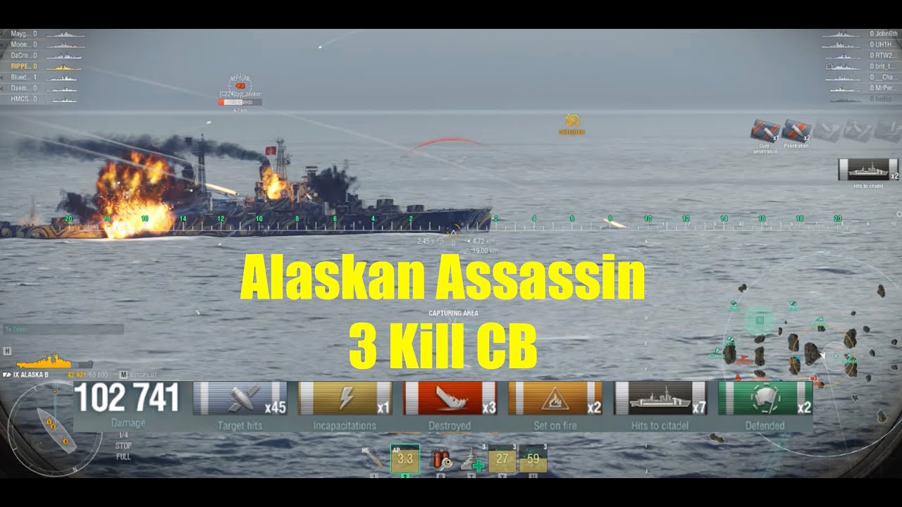 Alaskan Assassin 3 Kill - World of Warships Clan Battle - YouTube