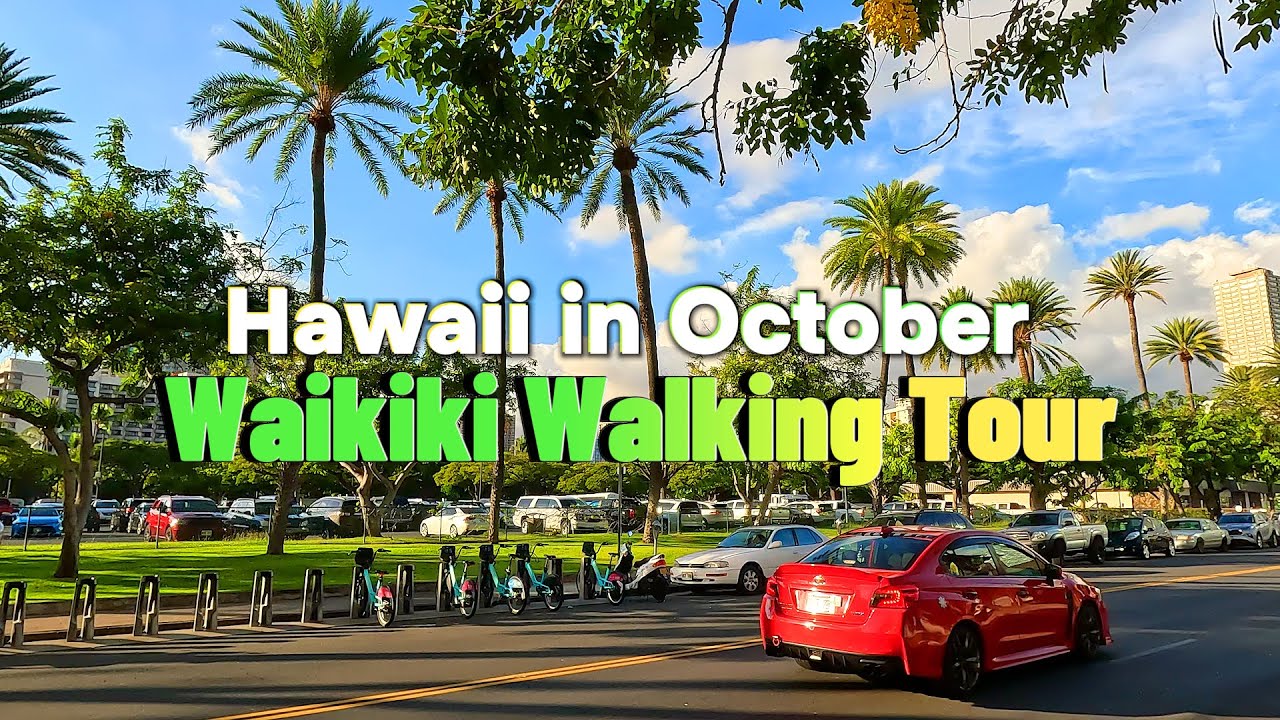 Hawaii in October | Kalakaua Avenue | Waikiki Walking Tour | 4K - YouTube