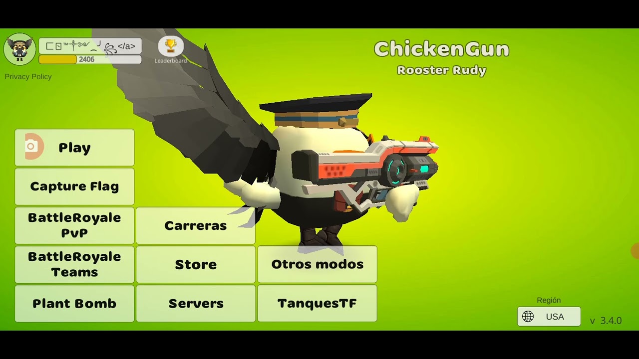 Les voy a enseñar a poner el nombre de un color en chiken gun esta bien ...