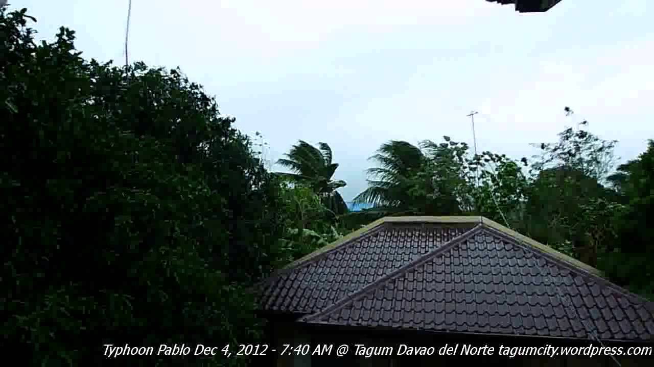 Typhoon Pablo December 4, 2012 - YouTube