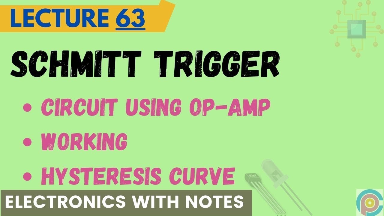 Schmitt Trigger | schmitt trigger working | schmitt trigger hysteresis ...