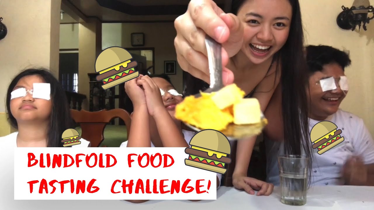 Blindfold Food Tasting Challenge! 😂 - YouTube