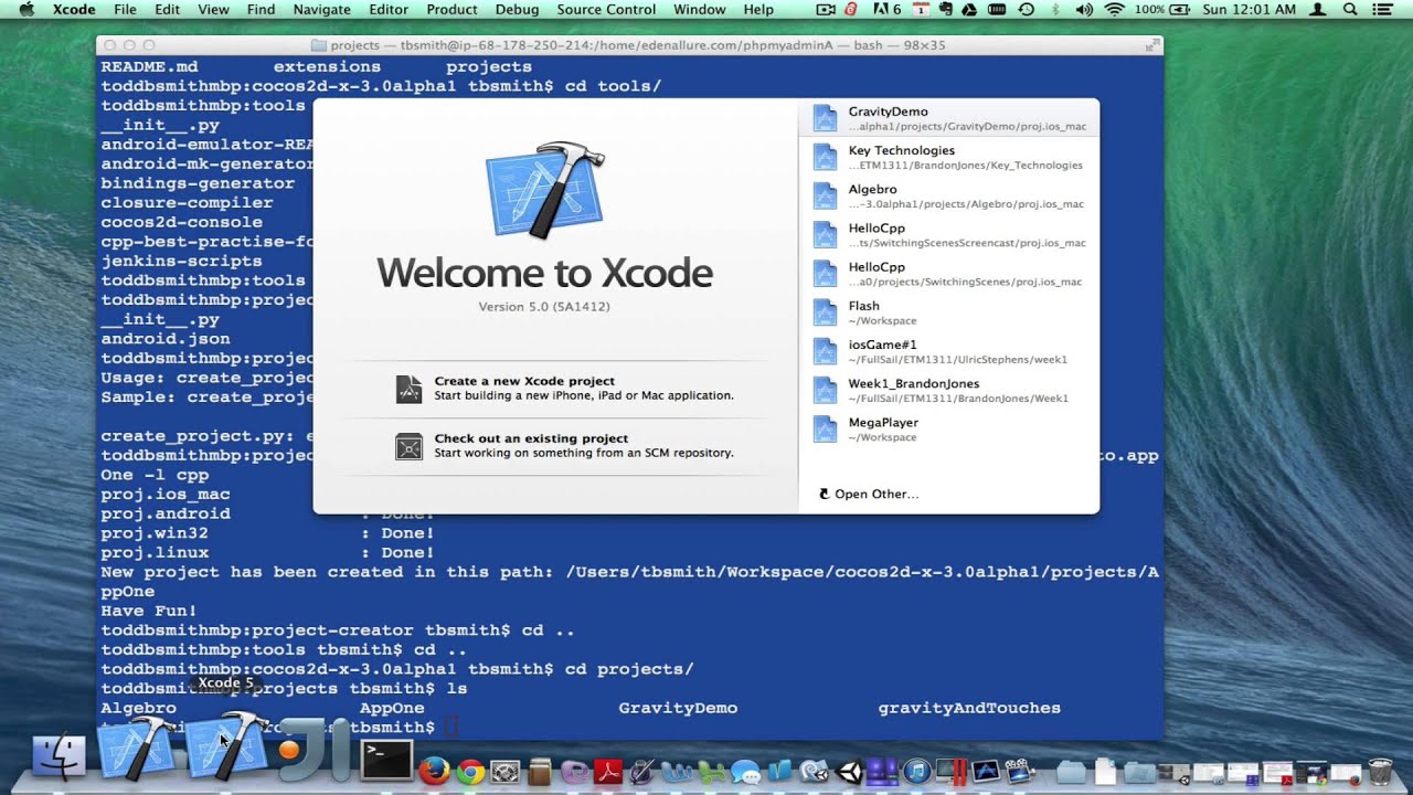 Making a new project with Cocos2d-x 3.0 alpha 1 - YouTube