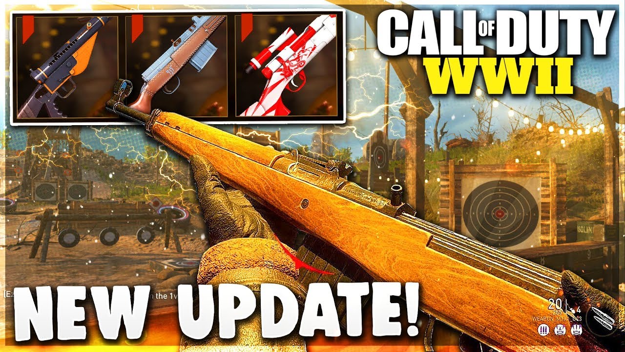 COD WW2 NEW UPDATE! DLC WEAPONS & MORE! SUPPLY DROP DLC UPDATE! 1.07 ...