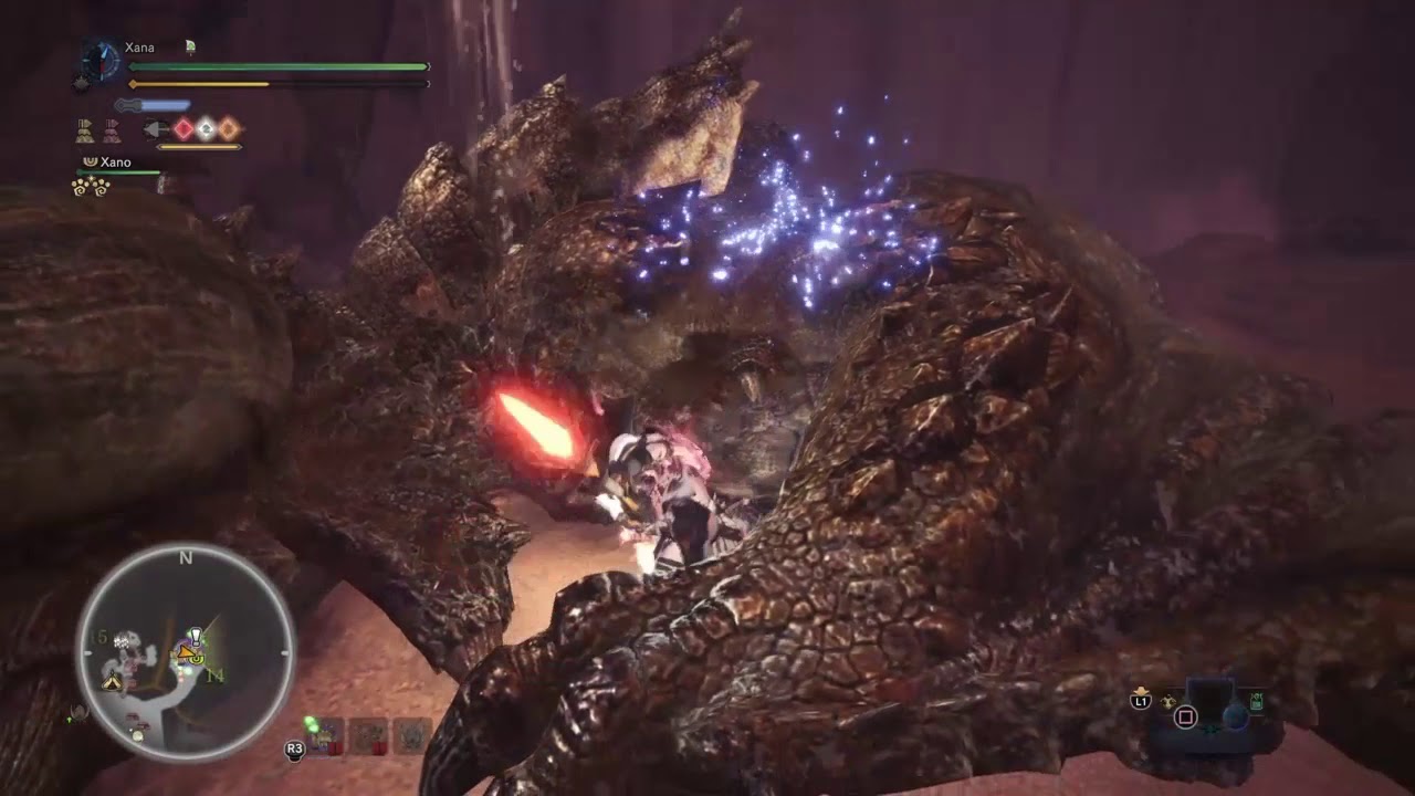 Monster Hunter: World Tempered Diablos + Barroth (Insect Glaive) - YouTube