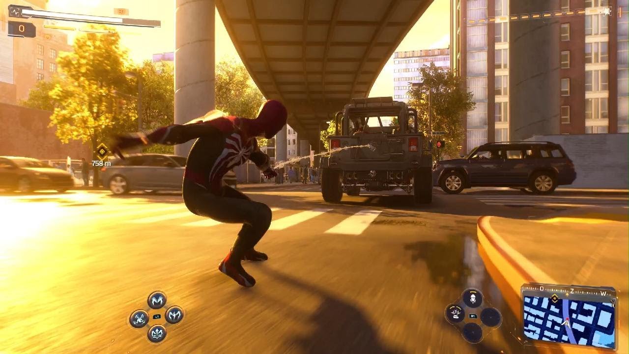 Smoothest Car Chase (Spider-Man 2) - YouTube