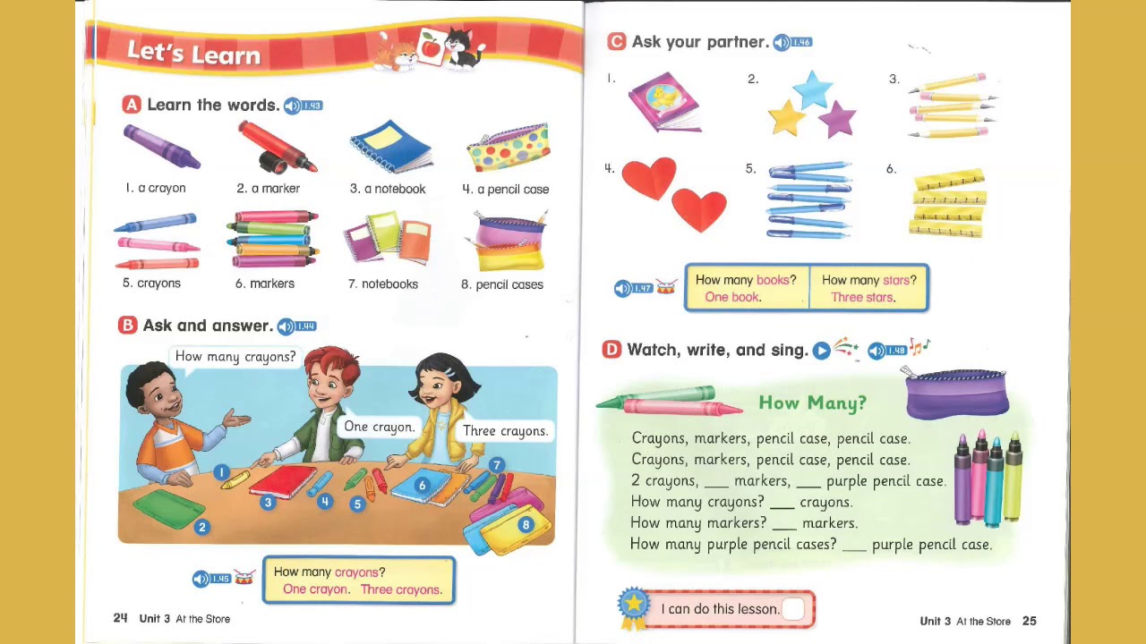 Let's Go: English Book 1 Unit 3 - YouTube