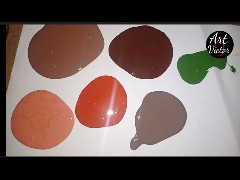 comment mélanger les couleurs en peinture. - YouTube