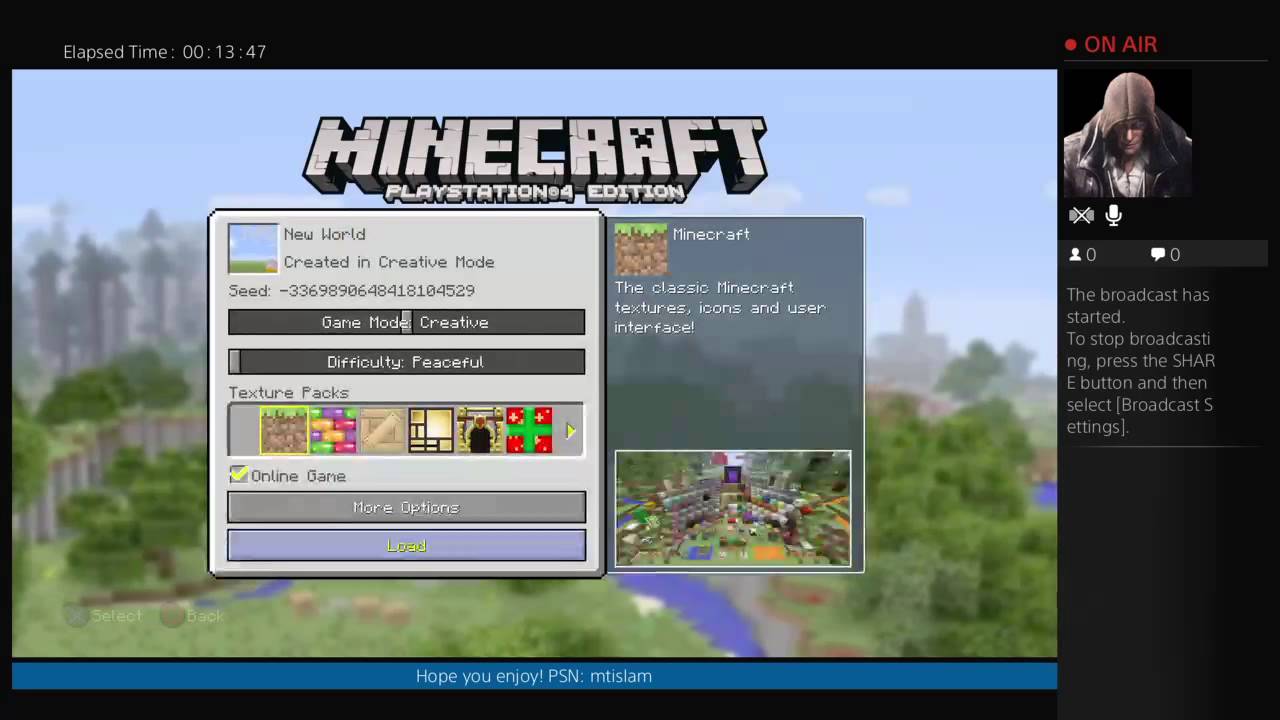 LIVE Minecraft PS4 JOINABLE - YouTube
