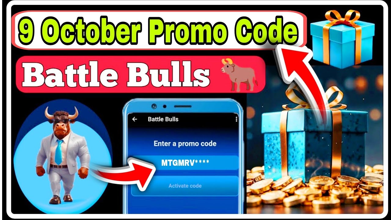 Battle bulls Promo code 9 October | Battle bulls New Code | 9 October ...