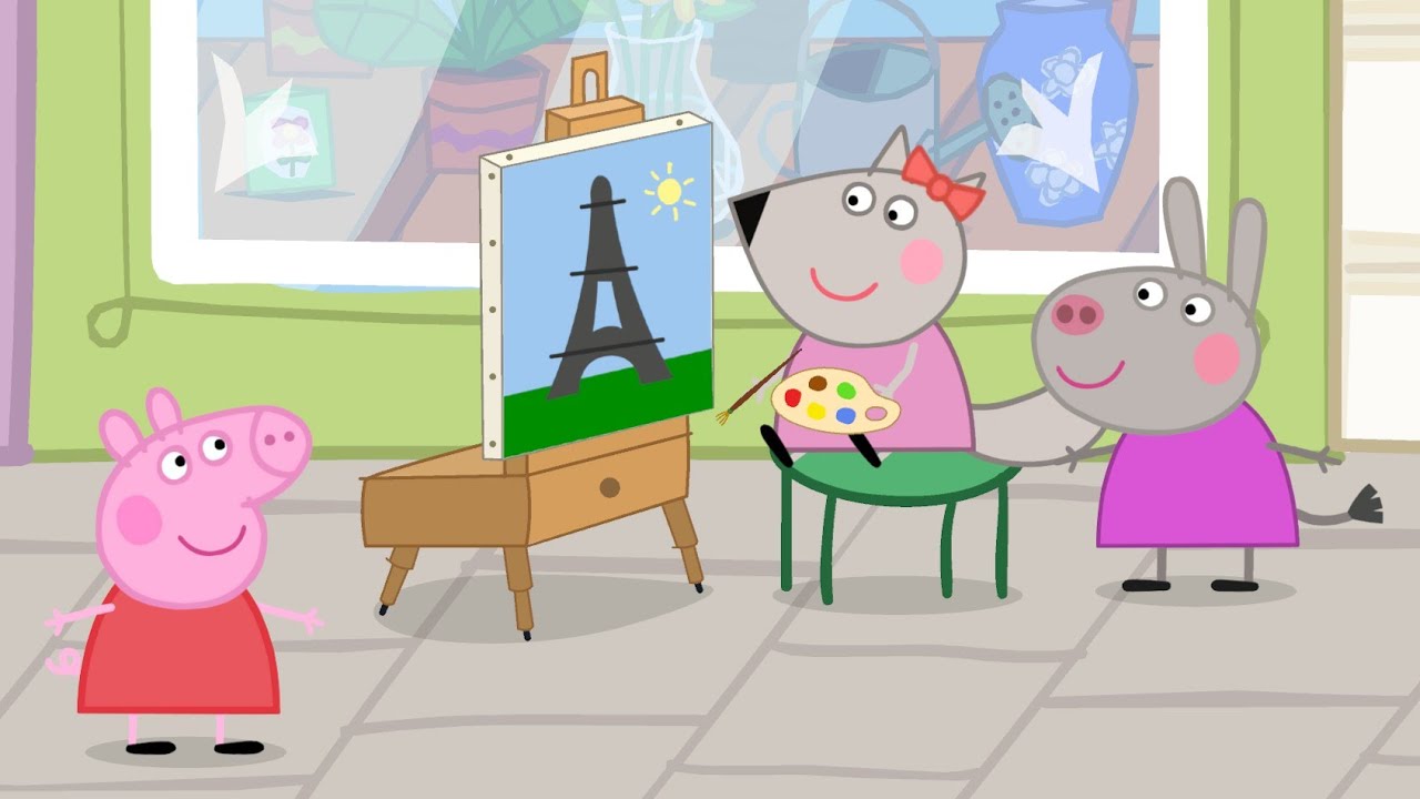 [ENG] Peppa Pig A World of Adventures - 🎨🗼 We Go Up the Eiffel Tower in ...