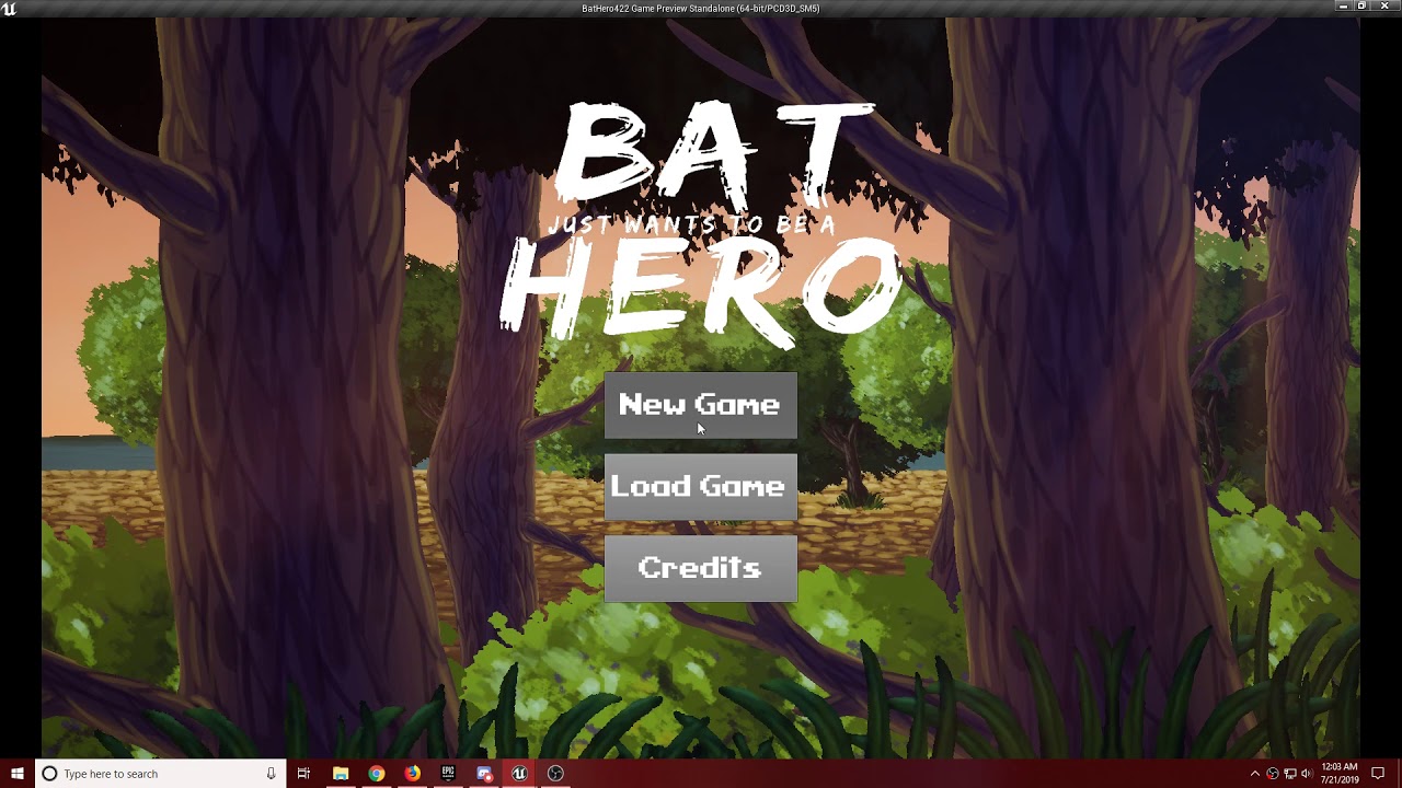 Bat Hero [WIP] - Menu Progress 1 - YouTube