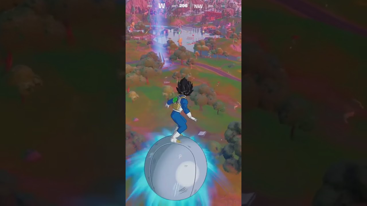 Vegeta Looks For The Dragon Balls Using Dragon Radar in Fortnite # ...