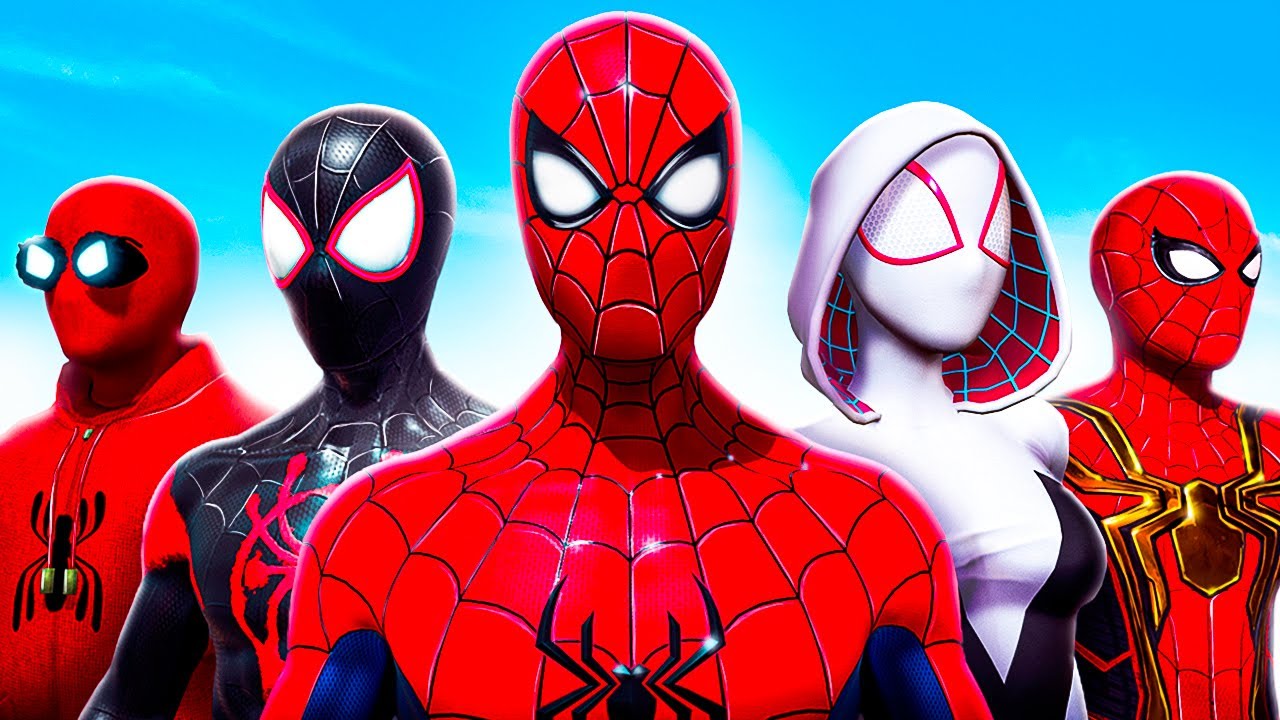 Playing As EVERY SPIDERMAN In GTA 5 - YouTube