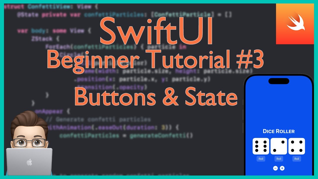 SwiftUI Tutorial for Beginners (Part 3) | Buttons and State | Learn Xcode (2025) - YouTube