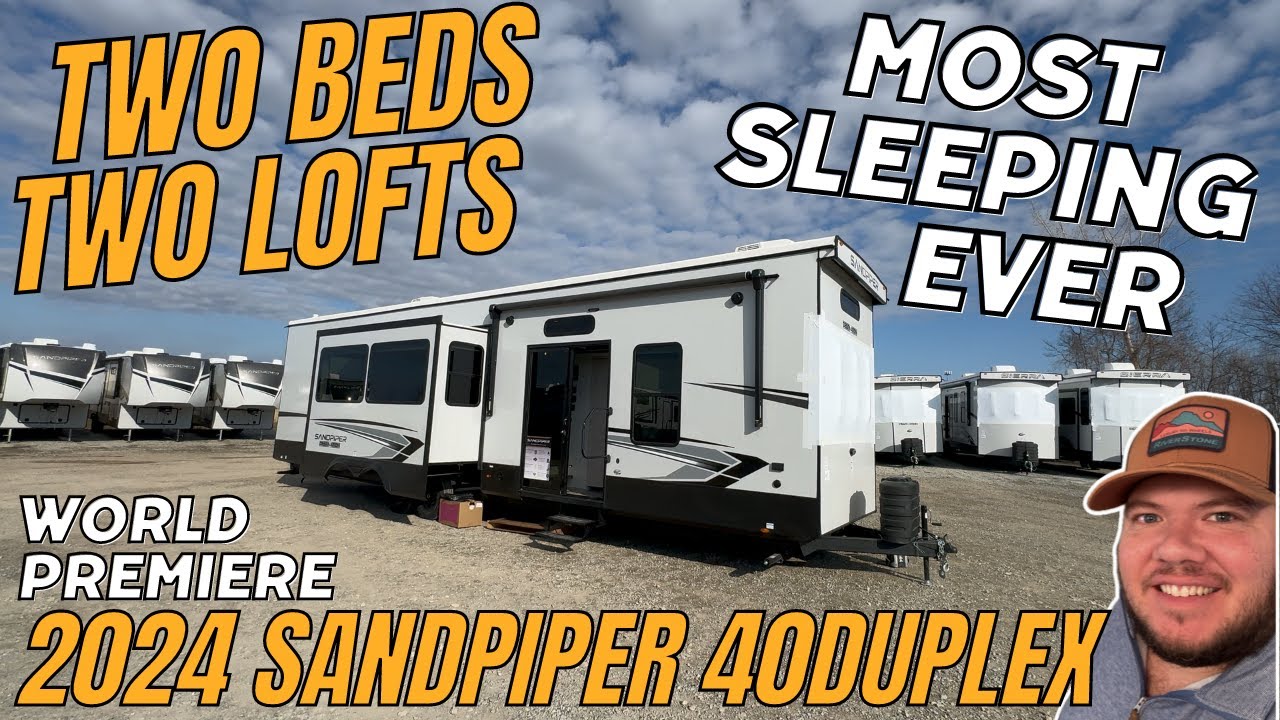 2024 Sandpiper 40DUPLEX | RV with MOST SLEEPING SPACE | RV with Two ...