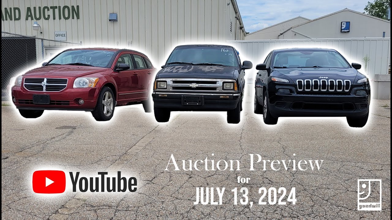 Auto Auction Preview for 7/13/24 - YouTube