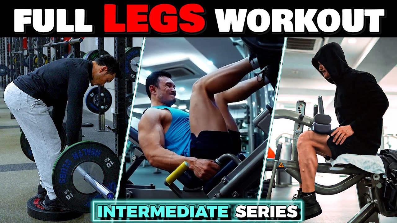 LEGS Workout for INTERMEDIATE in HINDI | LEGS वर्कआउट इंटरमीडिएट के लिए ...