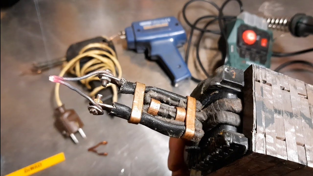 Pistol de lipit cositor/fludor homemade - YouTube