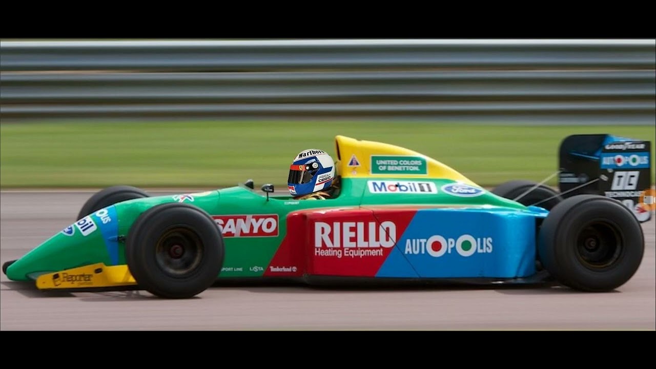 F1 1990 Alain Prost Benetton Ford B190 Team Test Drive - YouTube