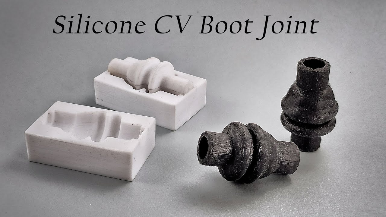 3d printed molds for silicone casting. Silicone boot for CV joints ...