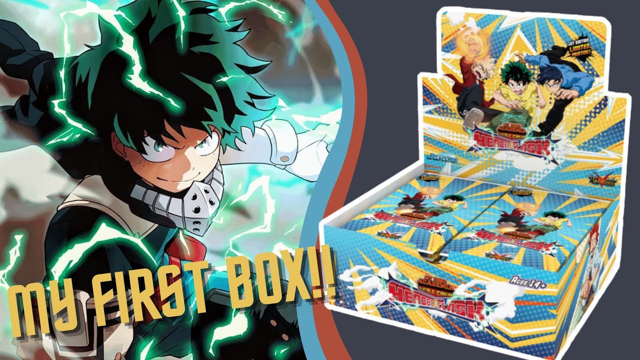 MY FIRST BOX OF HEROES CLASH!!! | Box Opening | My Hero Academia CCG ...
