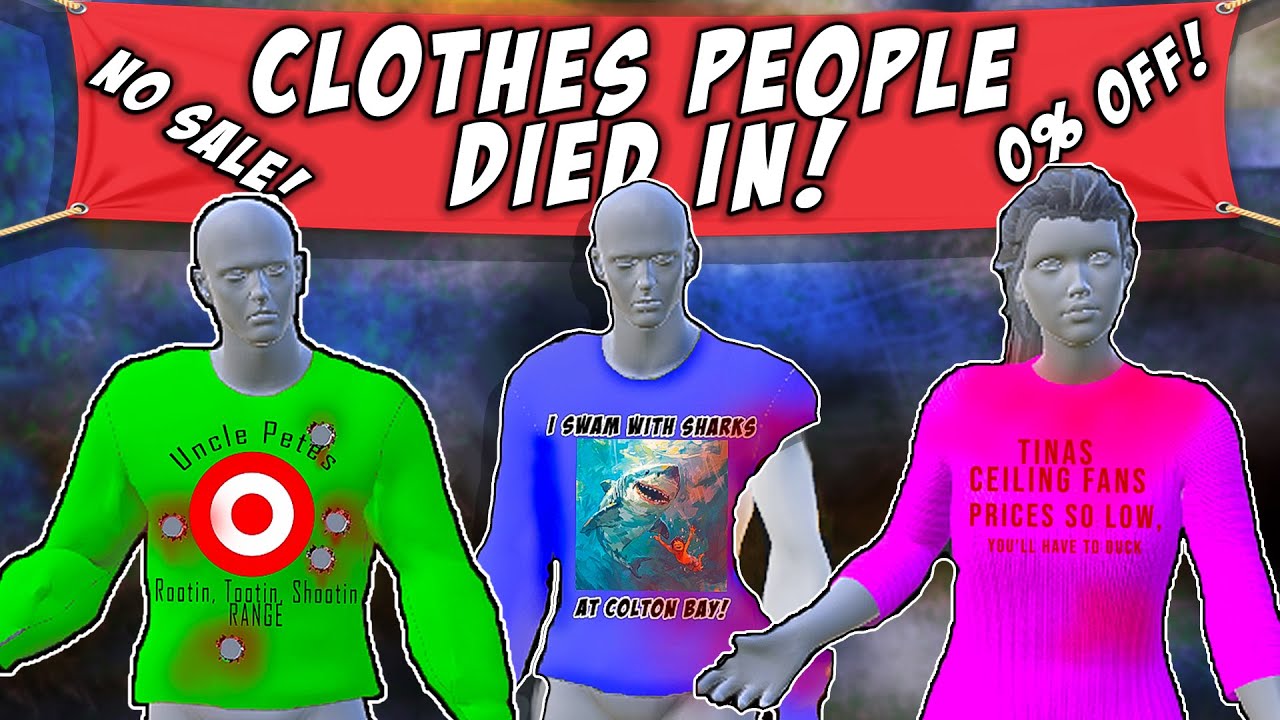 I Made THOUSANDS Selling Clothes People DIED IN - Clothing Store ...