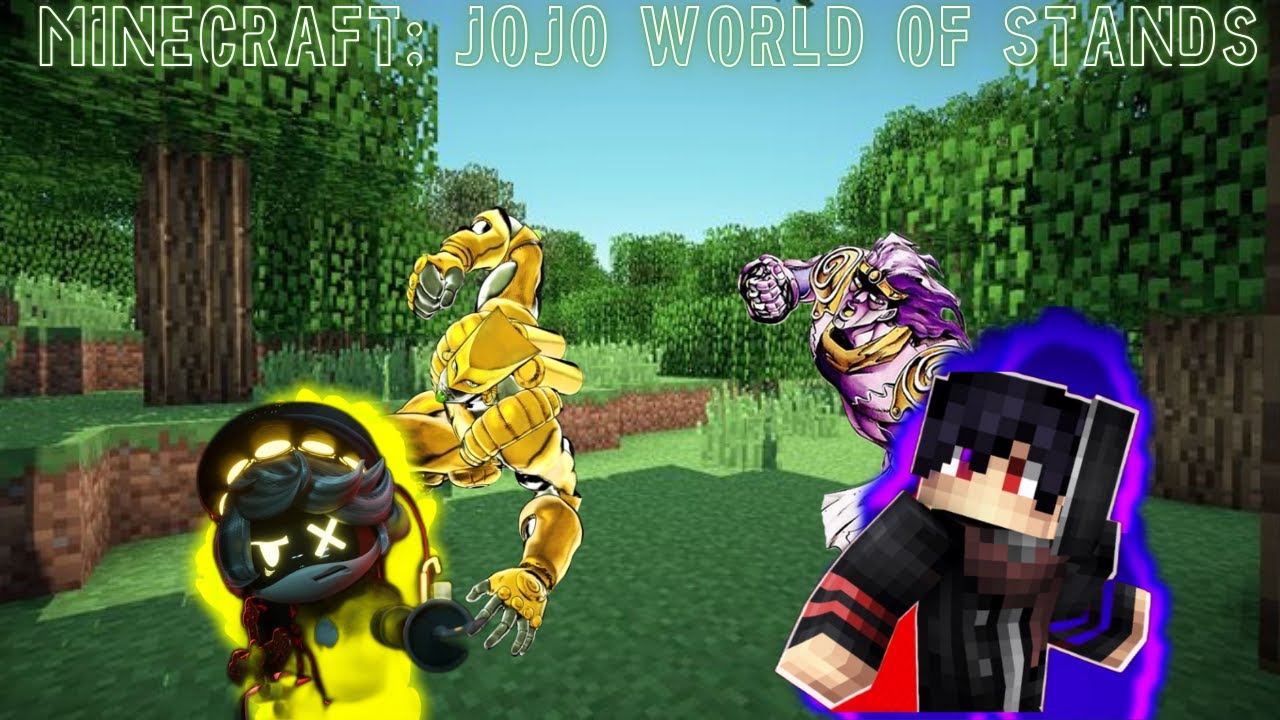 STANDS NO MINECRAFT!! Minecraft Jojo World of Stands (Ft. @blader57 ...