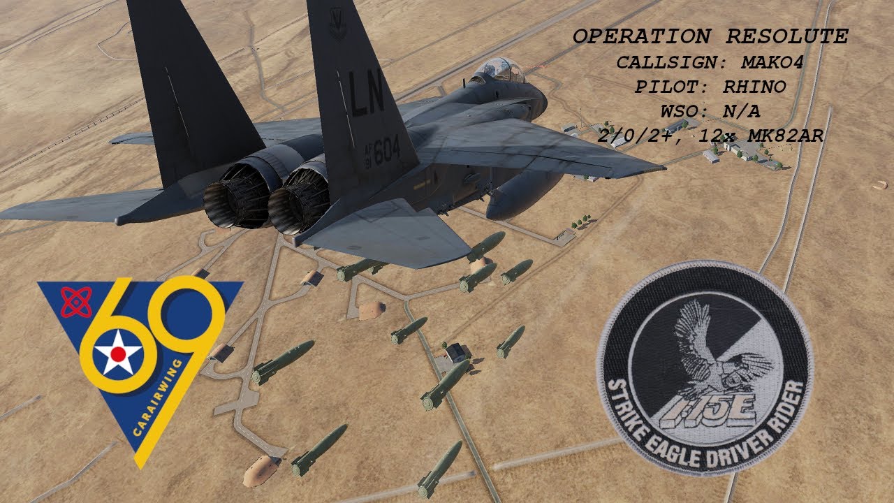 DCS F-15E | Operation RESOLUTE | 16 Sep 2023 | CVW69 - YouTube