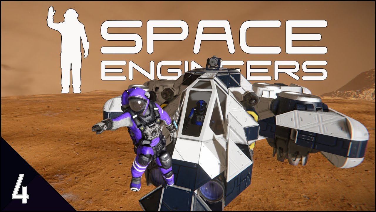 Space Engineers: Escape From Mars (Episode 4) - Scavenging and Base ...