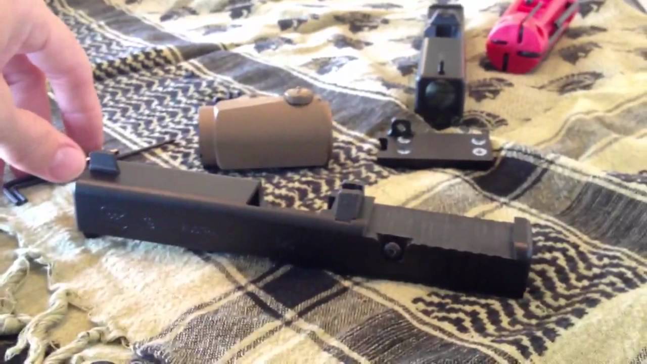 Glock 19 with Aimpoint T-1 in Unity Tactical ATOM Mount setup - YouTube