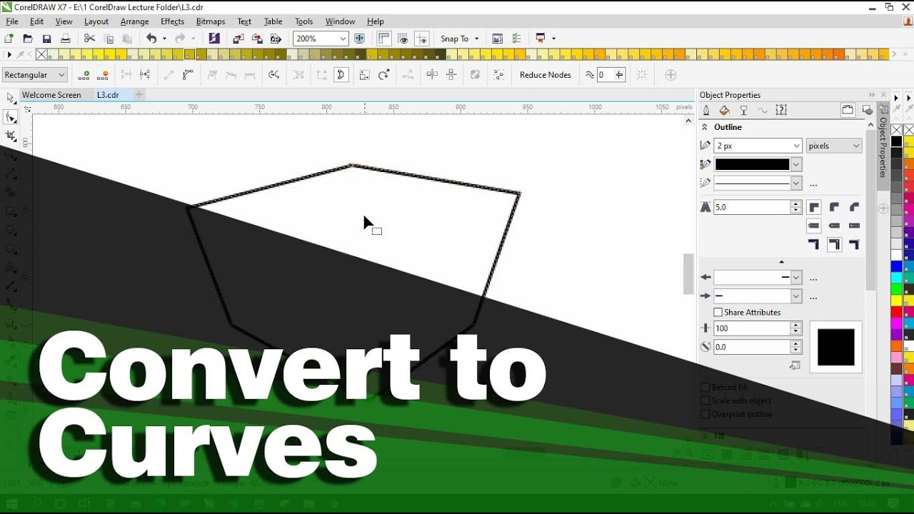 Convert To Curves Tool CorelDraw YouTube Convert To Curves Tool CorelDraw YouTube