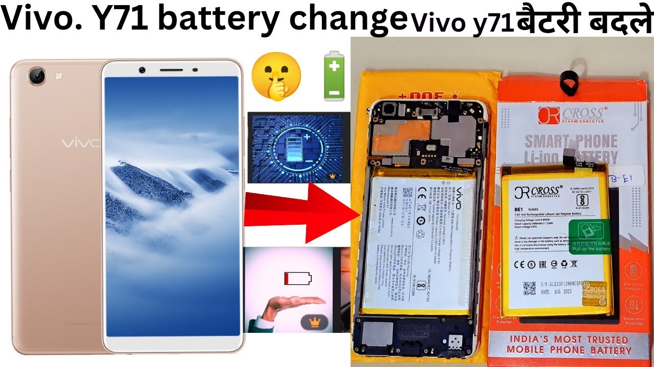 Vivo y71 battery change || Vivo y71 battery replacement y71 phone # ...