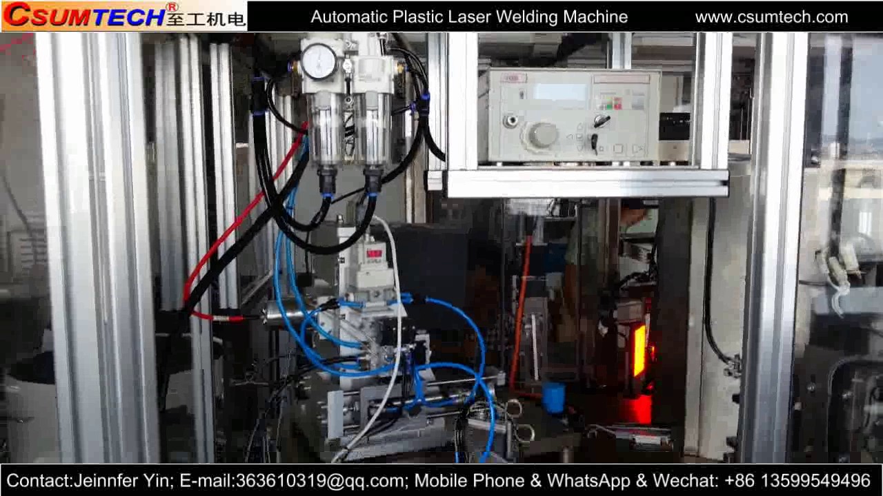 Automatic Plastic Laser Welding Machine - YouTube