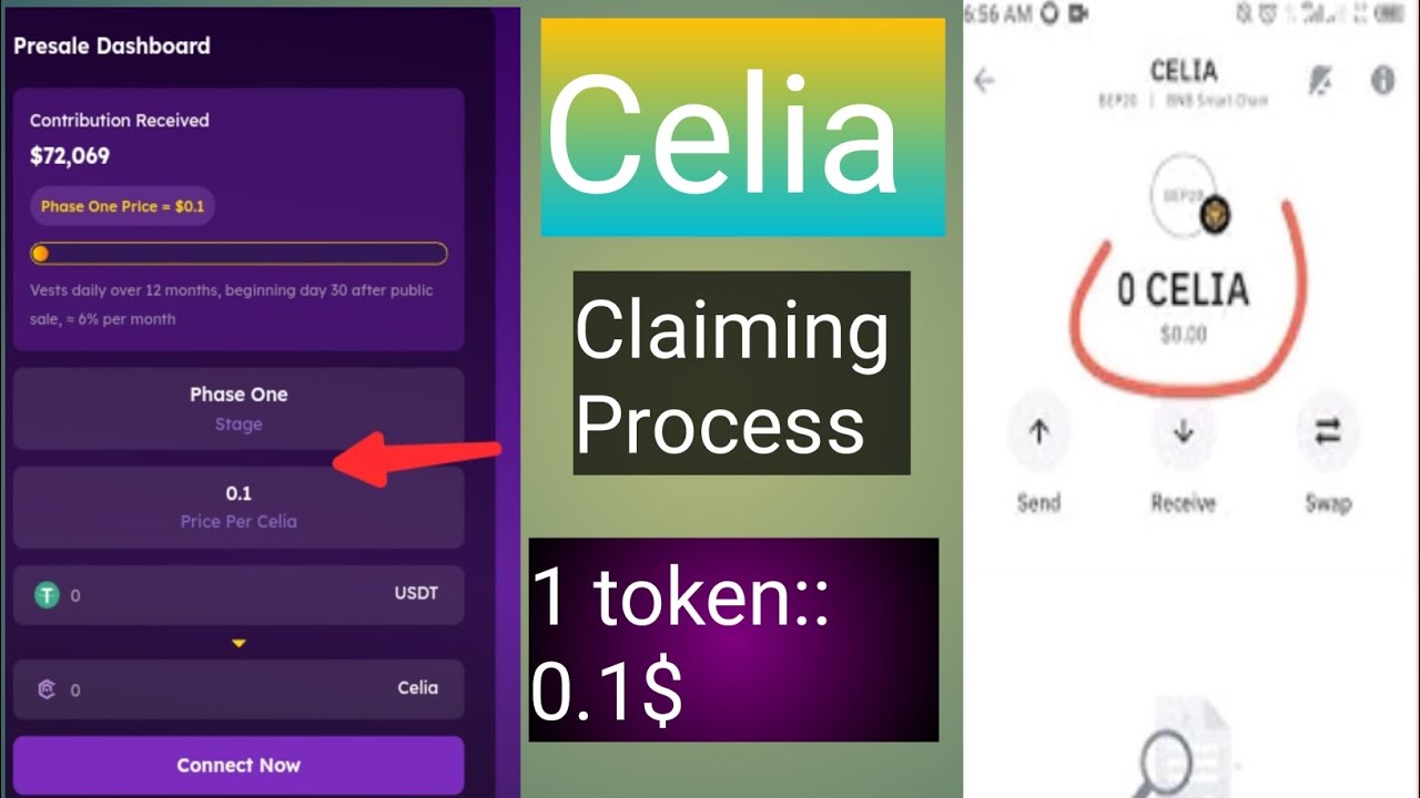 celia token claiming process full details - YouTube