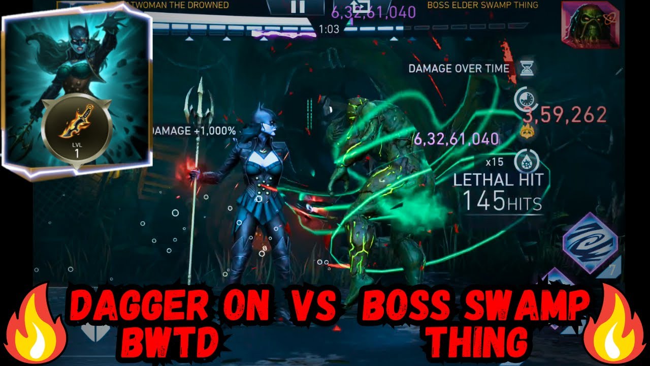 Boss Swamp Thing oneshot + Reward | Kingdom of Madness | injustice 2 ...