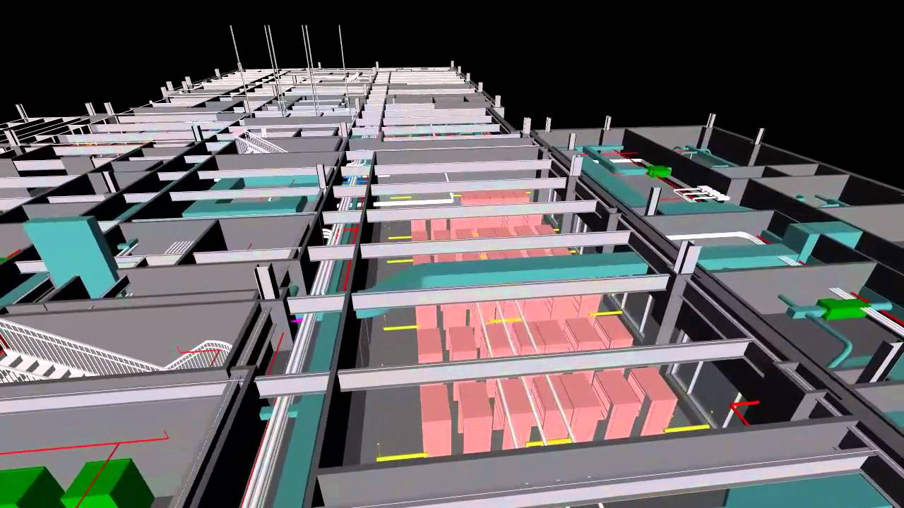 MEP Navisworks BIM Model - YouTube